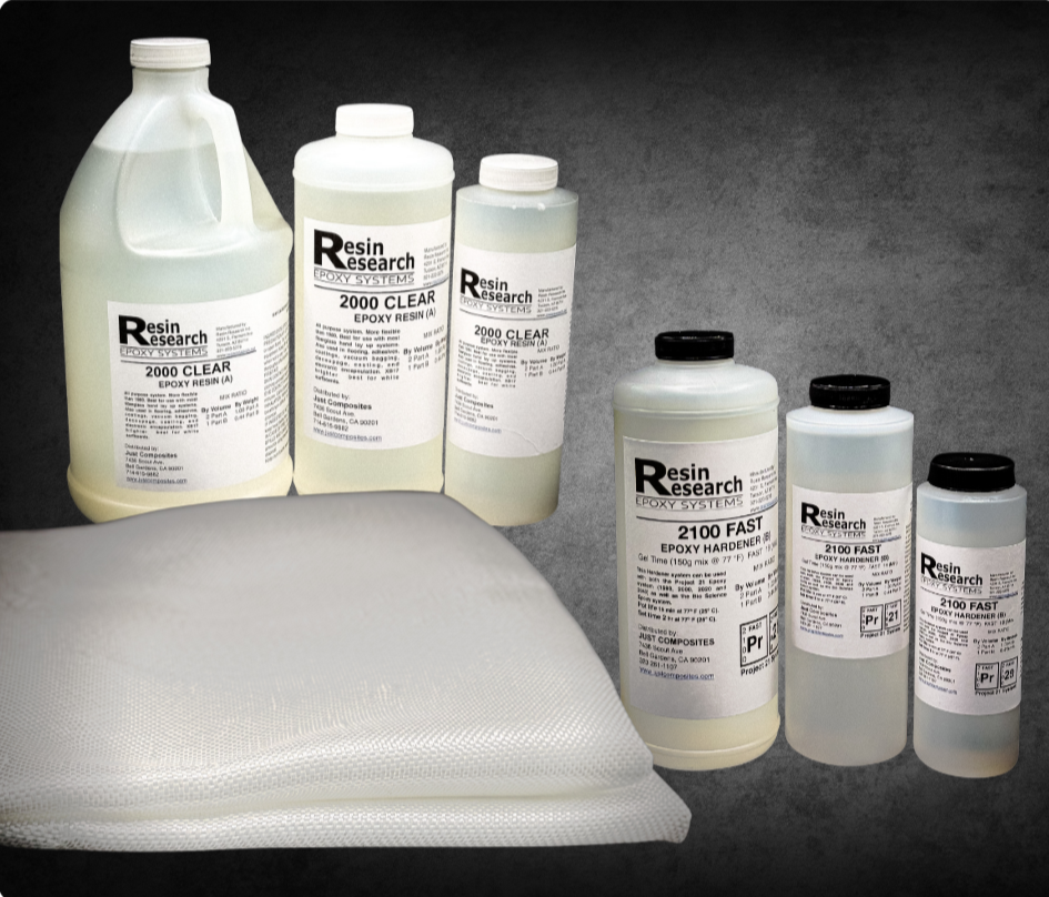 Resin Research Project 2000 Clear Epoxy Resin Quart Kit — Just Composites
